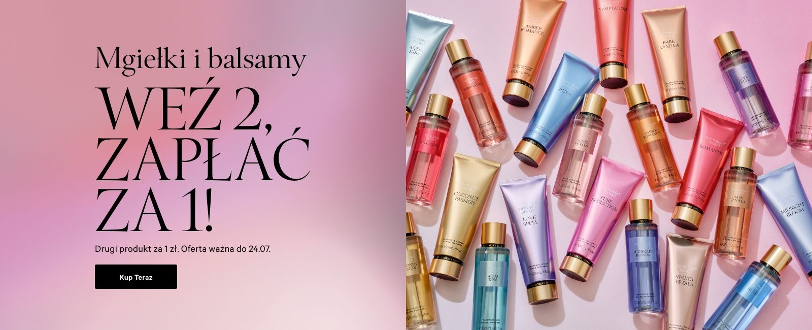Mgiełki i balsamy Victoria's Secret w promocji 1+1